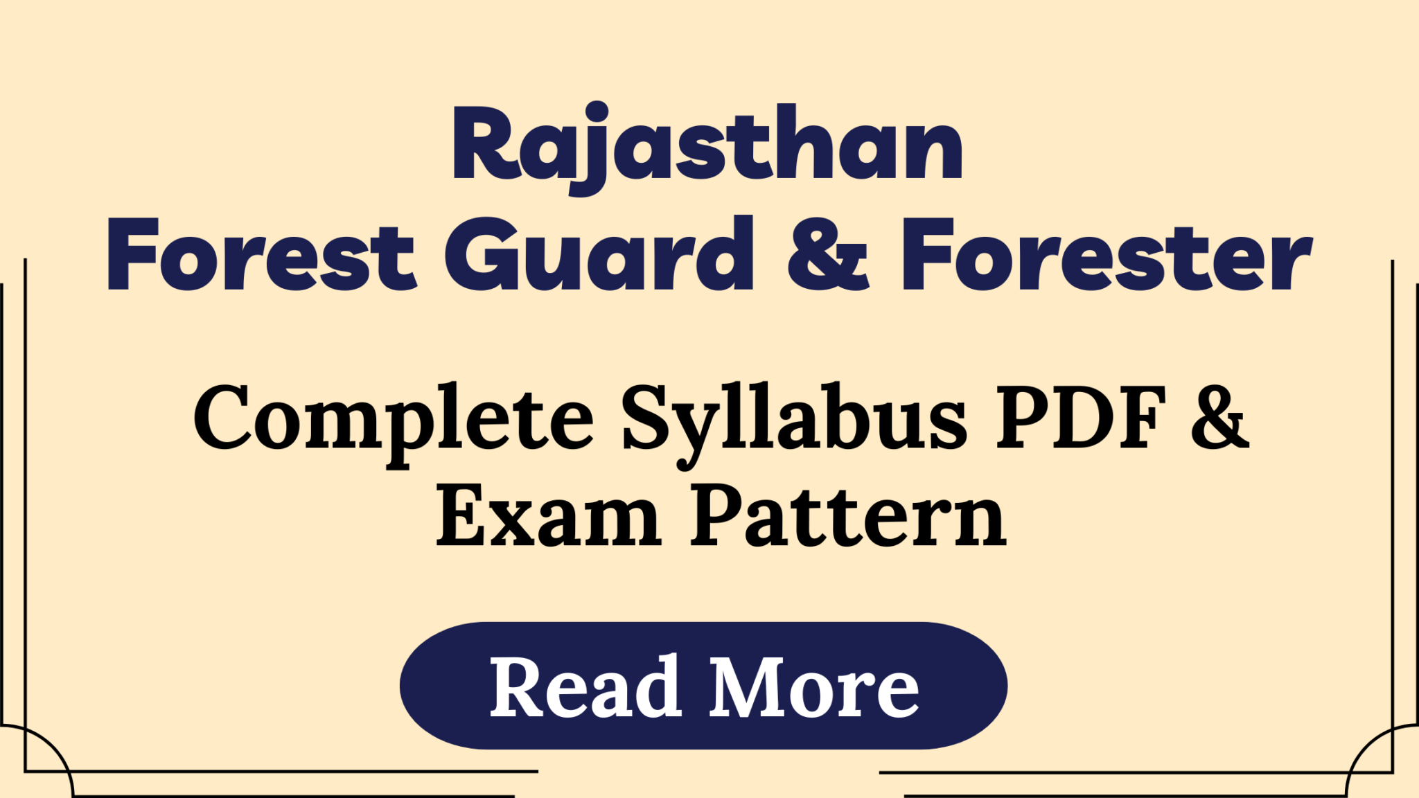 RSMSSB Forest Guard & Forester 2025: Complete Syllabus PDF & Exam Pattern
