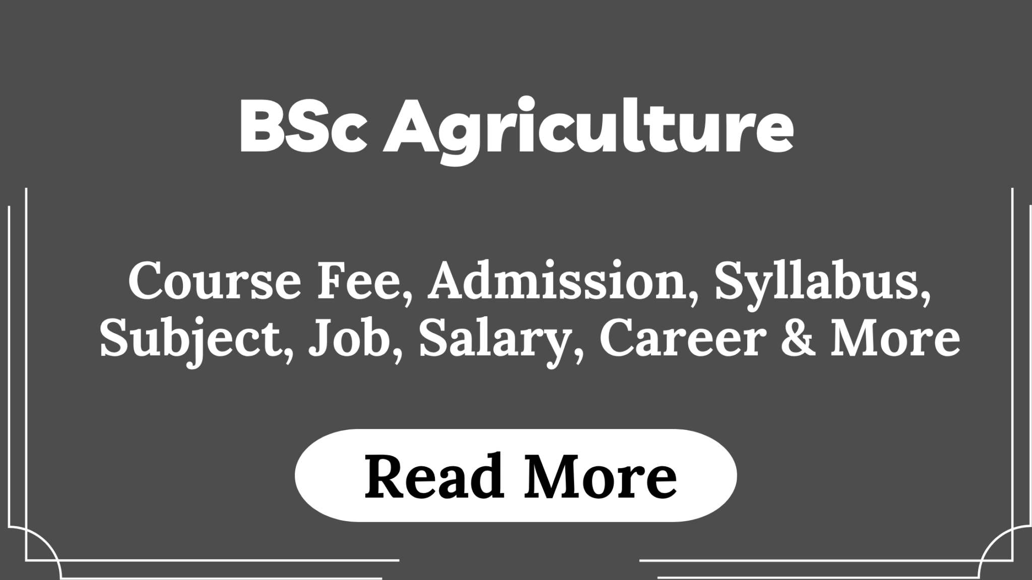 BSc Agriculture Course Fees, Admission, Syllabus, Subject, Job, Salary ...